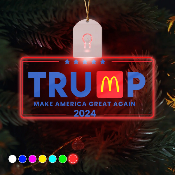 Trump MAGA Led Ornament TH10 64075 - RWB Zone