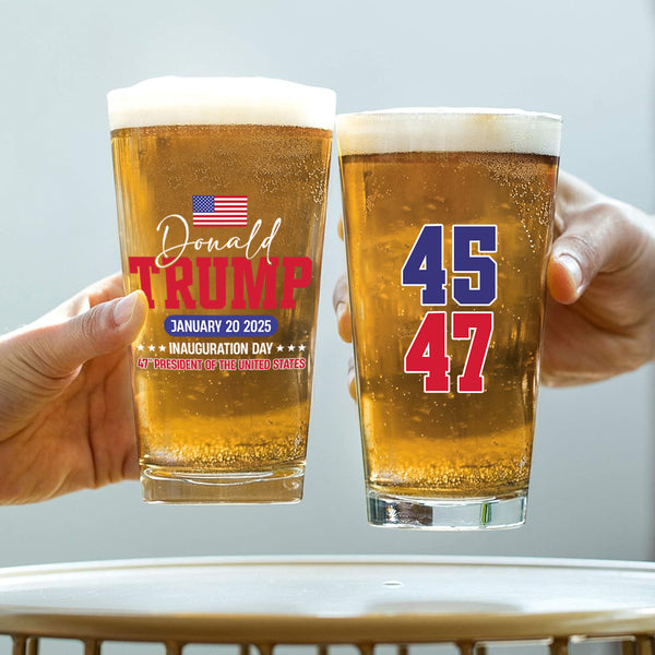 Trump Inauguration Bring Back The Greatness Of America 2025 Beer Glass ...