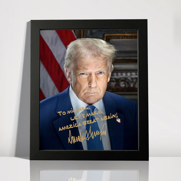 47th US President Donald Trump Photo Picture Frame - RWB Zone