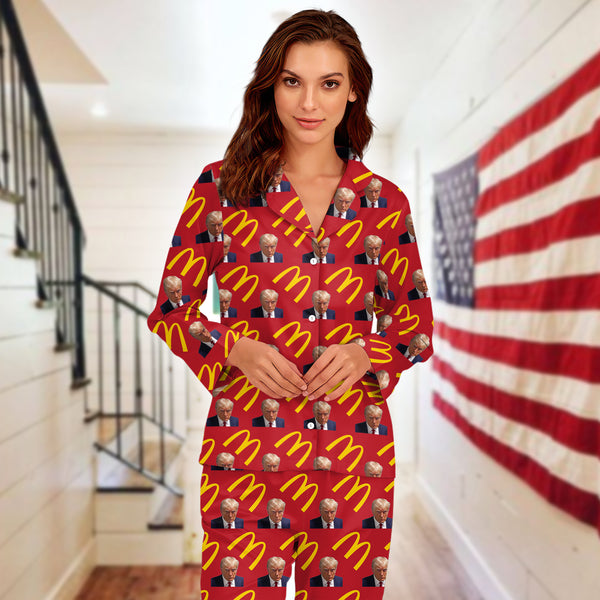 Trump Magadonald Trump 2024 Republican MAGA Flannel Pajamas HO82 65432 ...