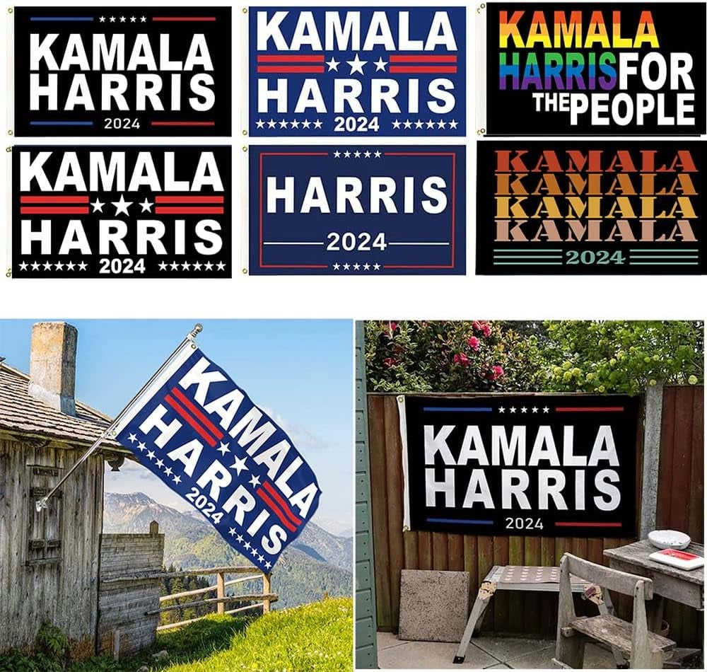 3X5 Ft Kamala Harris for the People Kalama Harris for President Vivid ...