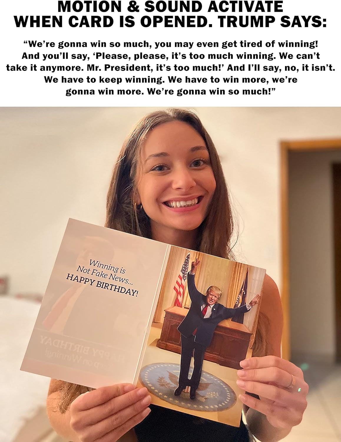 Talking & Dancing Trump Birthday Card – Trump Dances When Card Is Open ...