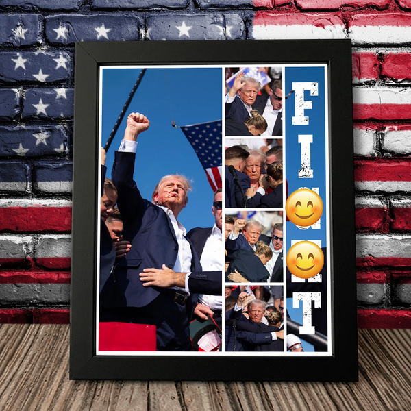 Fight Donald Trump Picture Frame Republican Convention - RWB Zone