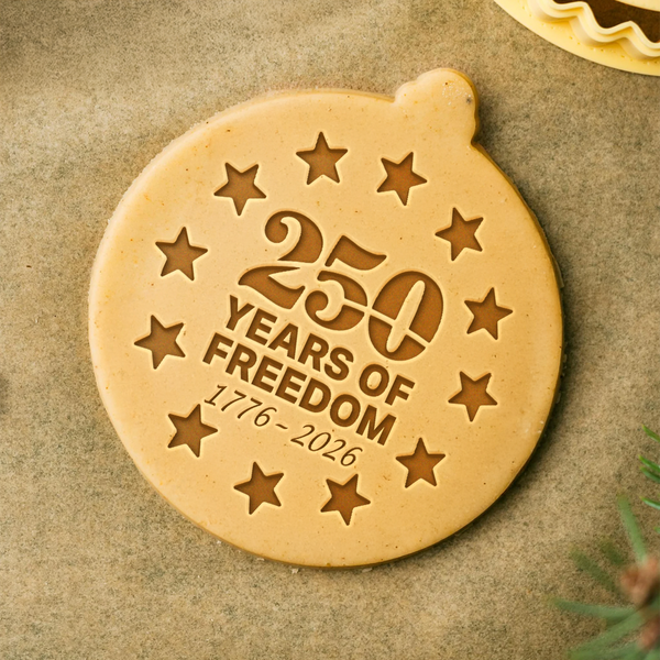 250 Years Of Freedom 1776-2026 Cookie Stamp - RWB Zone