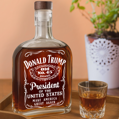 Donald Trump President Of United States Old No. 45 47 Whiskey Bottle ...