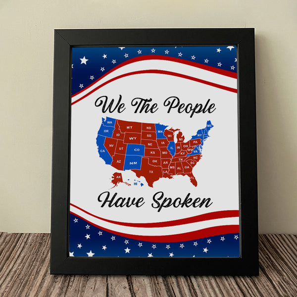 We The People Have Spoken Picture Frame HA75 64034 - RWB Zone