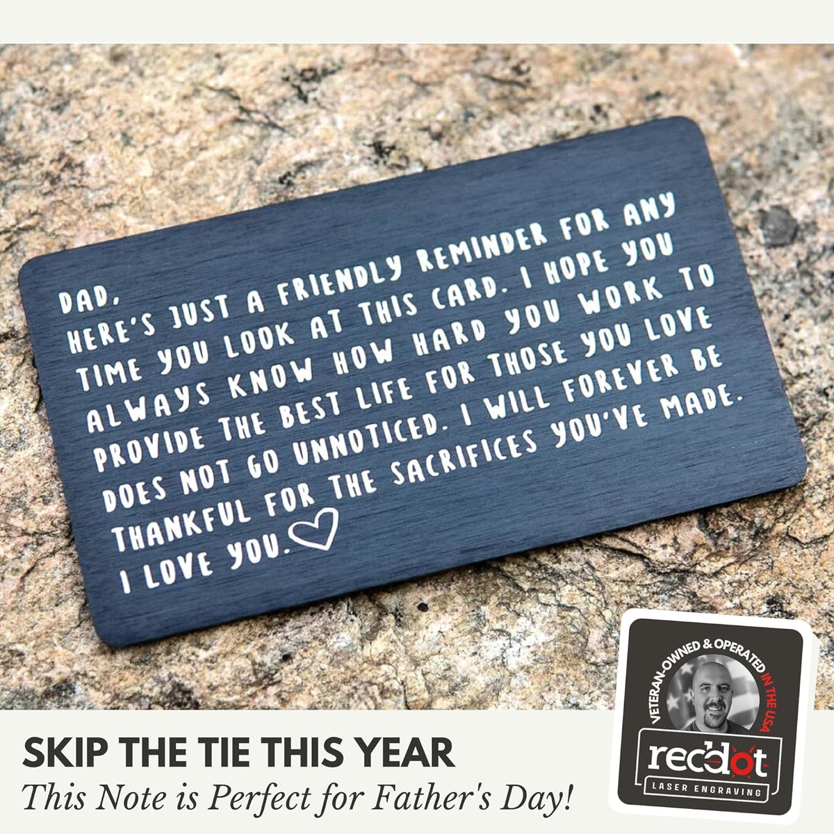 Wallet Card for Dad - Perfect Birthday, Valentine'S Day, & Father'S Da ...