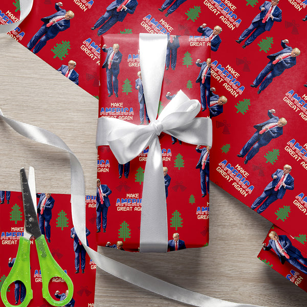 Make America Great Again With Donald Trump Wrapping Paper TH10 64217 ...