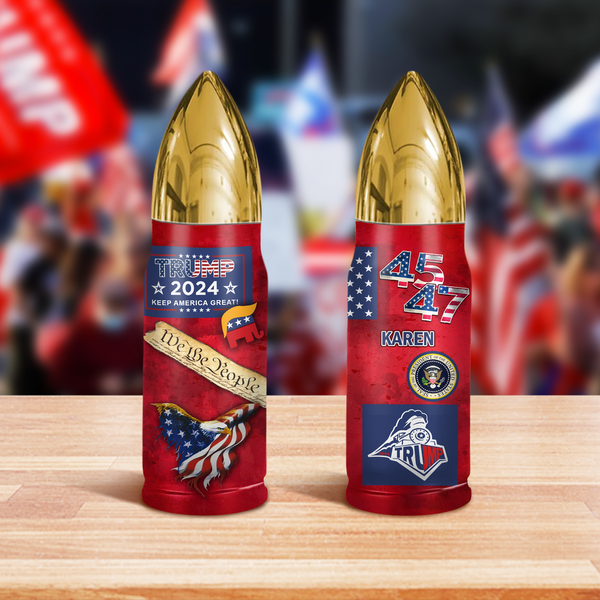 All Aboard The Trump Train MAGA 2024 Bullet Tumbler - Trump Tumbler ...