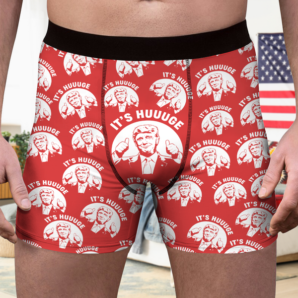 It's Huuuge Trump Funny Gift Men's Boxer HA75 64268 - RWB Zone