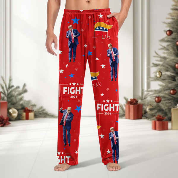 Trump Dancing Victory Flannel Pajamas HA75 64066 - RWB Zone