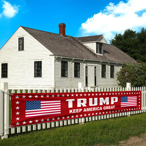 Trump 2024 Make America Strong Once Again Large Banner HO82 63092 - RWB ...