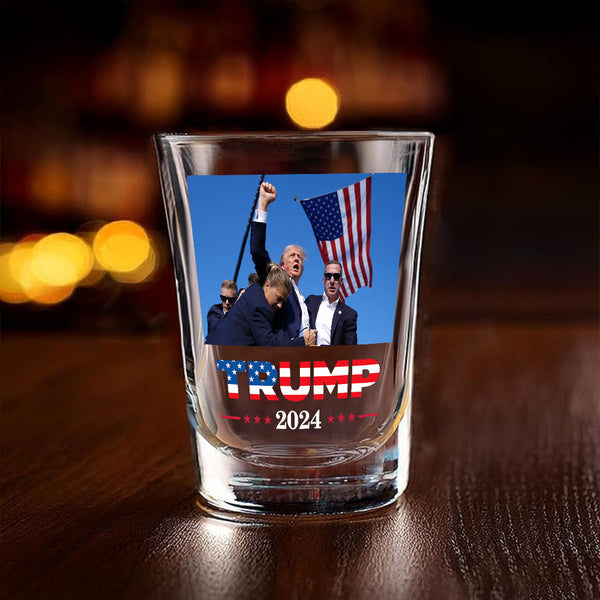 Trump 2024 Fight Shot Glass TH10 64203 - RWB Zone