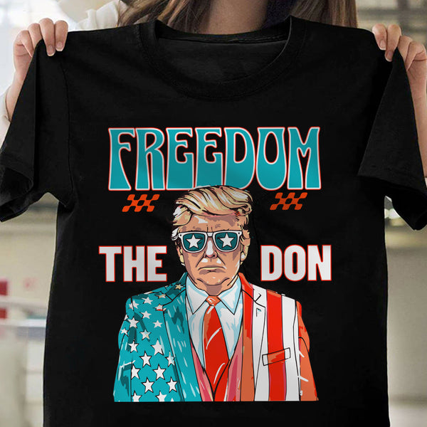Trump Free The Don Shirt, President Donald Trump Shirt - RWB Zone