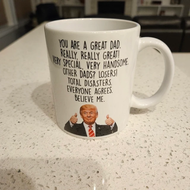 Great Grandpa Great Dad Personalized Custom Donald Trump Mug - RWB Zone