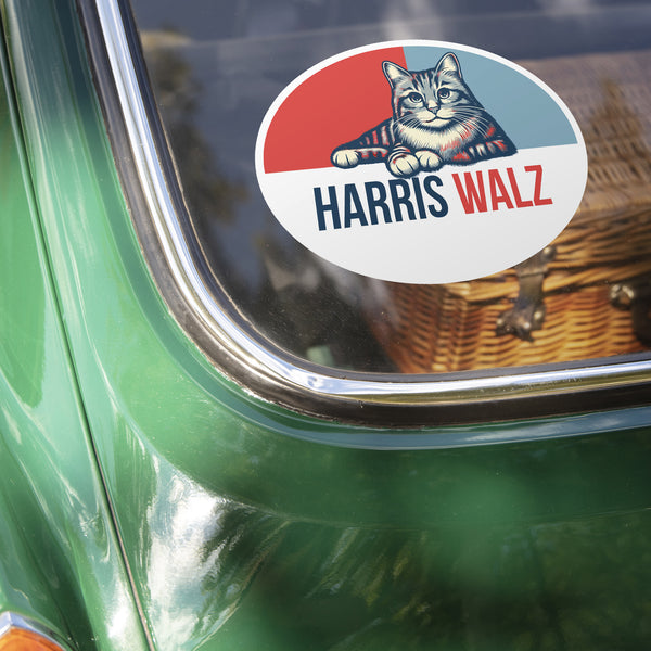 Harris Walz Obviously Sticker Vinyl Decal, Harris For President 2024 ...