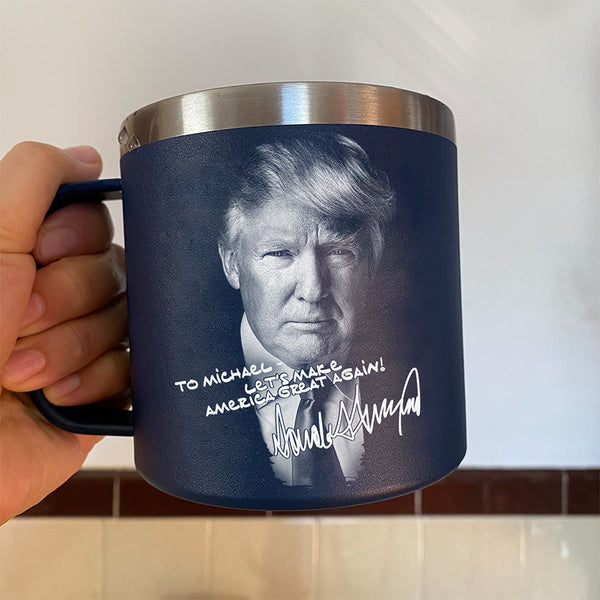 Custom Name President Donald Trump 14oz Mug, Make America Great Again ...